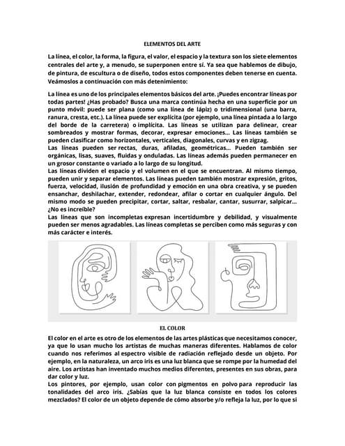 ELEMENTOS DEL ARTE VISUAL | PPT