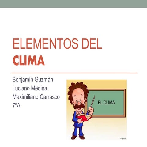 Elementos del Clima | PPTX