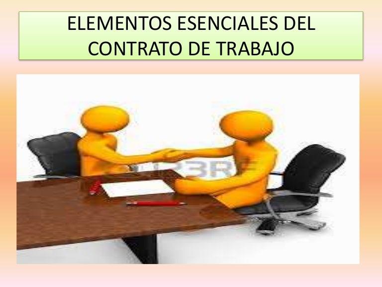 Elementos del contrato de trabajo