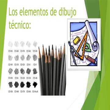 ELEMENTOS DEL DIBUJO TECNICO Y GRAFICOOOO | PPTX