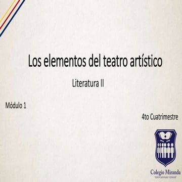 Elementos de textos dramatico | PPTX