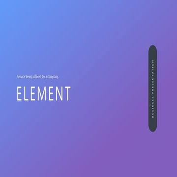Element PowerPoint Template Light Slide. | PPT