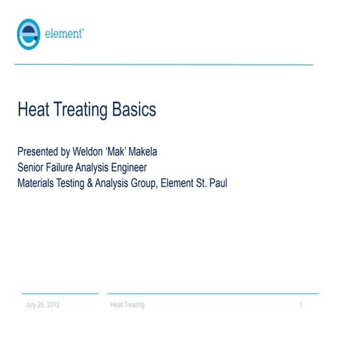 Heat Treatment Processes | PPT