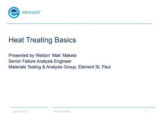 Heat Treatment Processes | PPT
