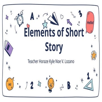 Elements of Short Story for Grade 7 students | PPTX