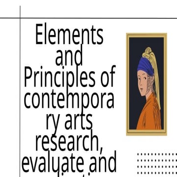 Contemporary Art Elements and Principles | PPTX