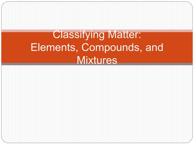 Classification matter flow_chart | PDF
