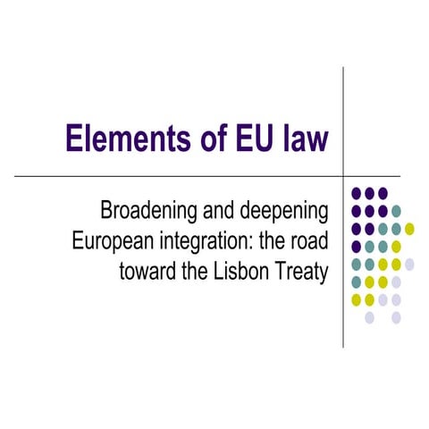 Elements of EU law | PPTX