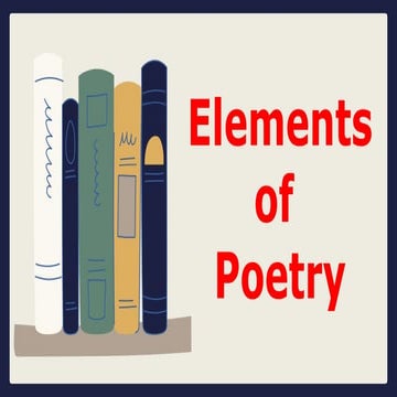 Elements, Techniques, and Literary Devices in Poetry | PPTX