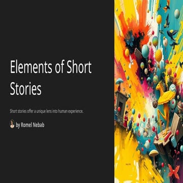 Elements of a short story | PPT
