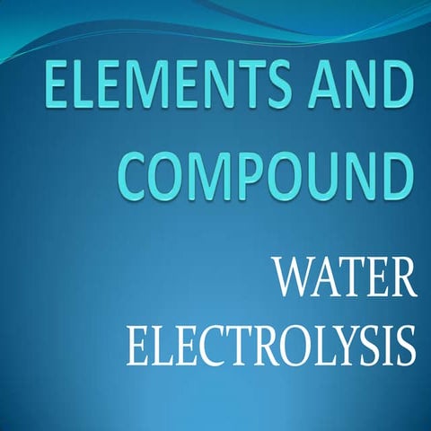 Elements and compound | PPTX