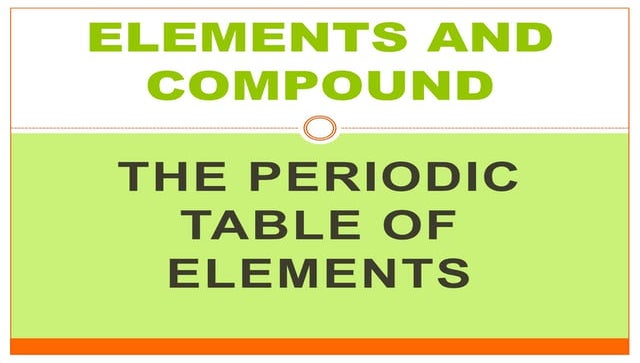 Elements compounds-mixtures | PPT
