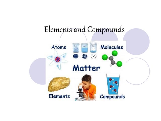 Atoms, Element, Molecule and Compound | PPTX