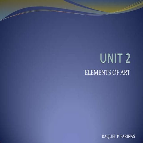 Elements and principles of art | PPSX