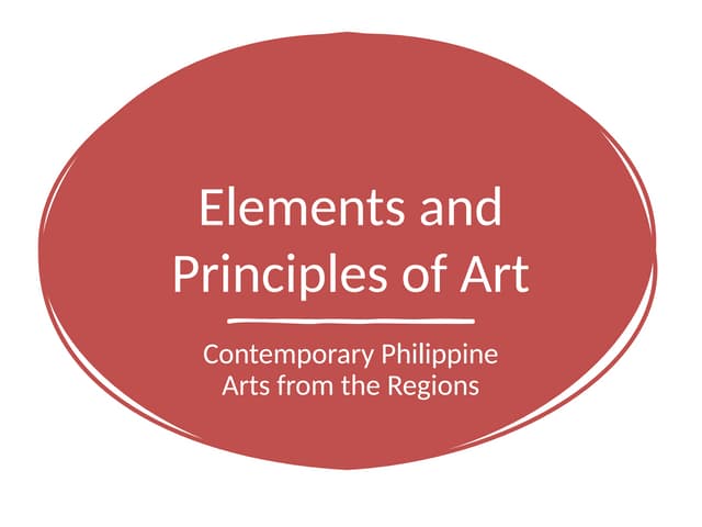 Lesson 8: Elements of Arts and Principles of Composition | PPTX