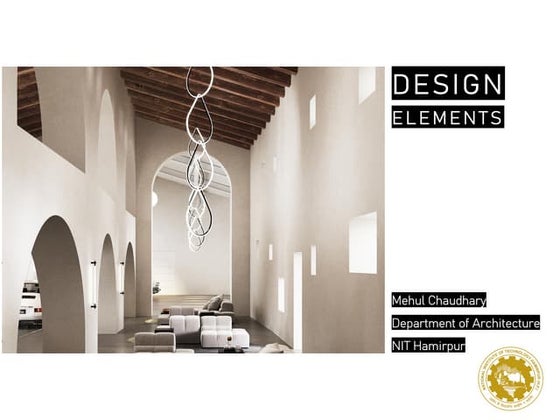 Lokesh accommodation elements of interior design ppt | PPT