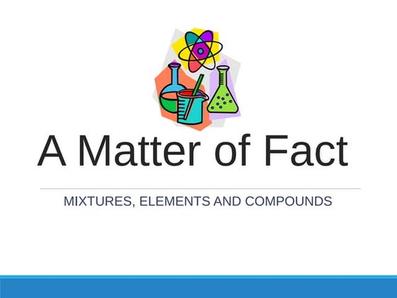 Ch. 2 classification of matter ppt | PPT | Chemistry | Science