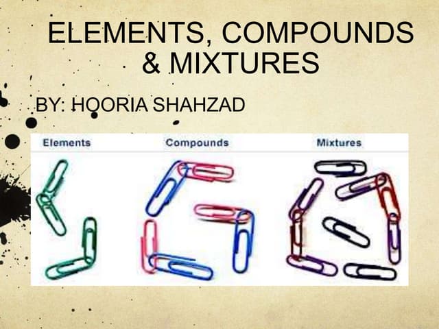 Elements and Compounds | PPT