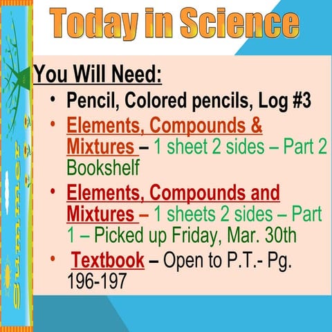 Atoms, Elements, Compound, Molecule & mixtures | PPTX
