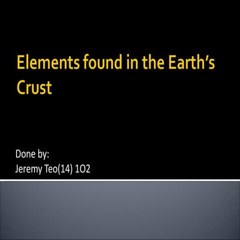 Elements found in the earth’s crust | PPT