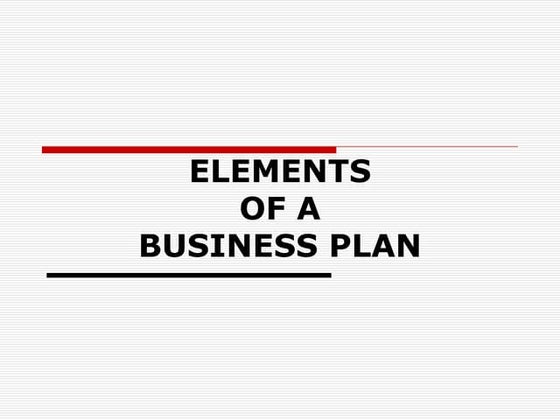 Business plan | PPT