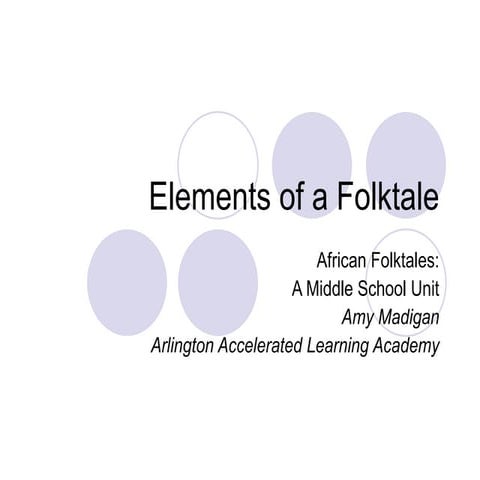 Elements Of A Folktale | PPT