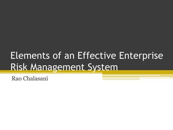 Implementing Effective Risk Assessment Frameworks in Charlotte, NC | PPT
