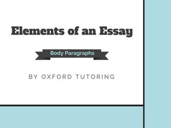 Writing body paragraphs | PPT