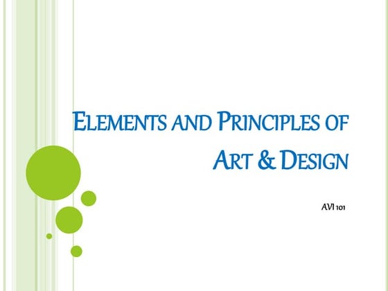 The Elements of Art | PPTX