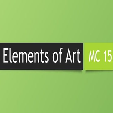 Elements of Art: Lines, Form, Shape, Value | PPTX