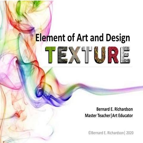 Element of art - texture | PPTX