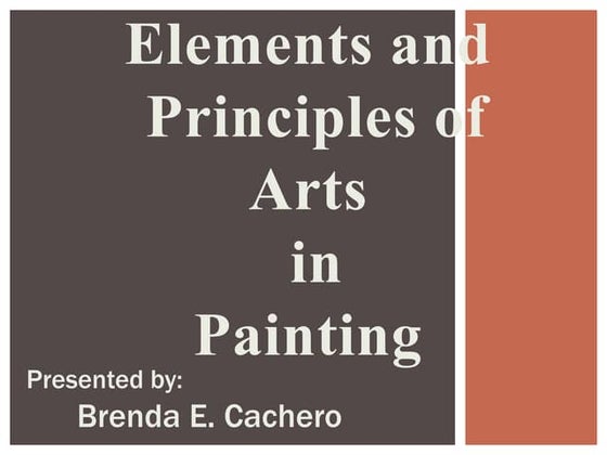 Elements and principles of art | PPSX