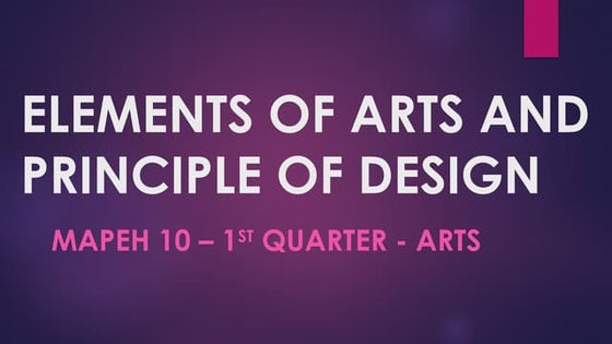 The art of graphic design with element and principles | PPT