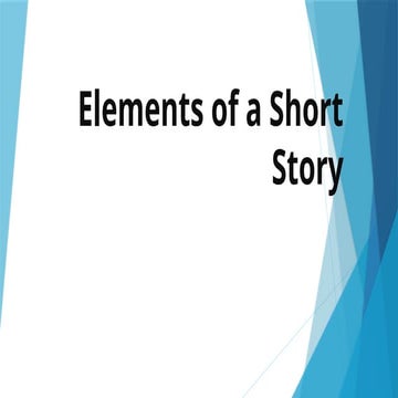 Elements of a Short Story ENGLISH 4.pptx