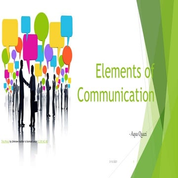 Elements of communication | PPTX