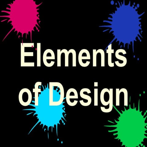 Elements of design | PPT
