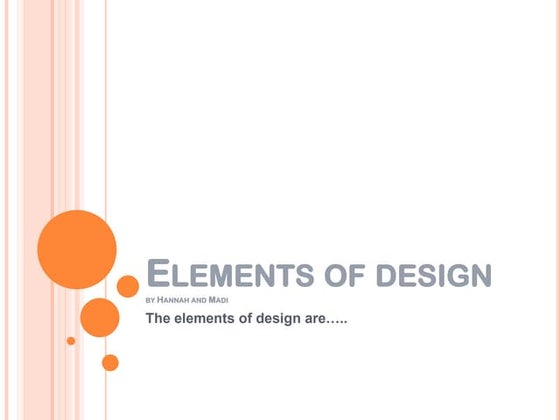 Elements and principles of design | PPTX