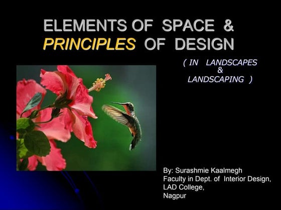 elements and principles of design | PPT
