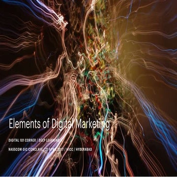 Elements of digital marketing: A Framework | PPT