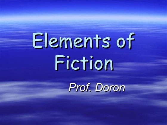 Analyze fiction irony | PPT