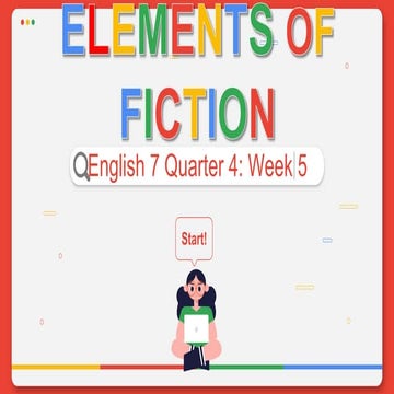 FINAL DEMO TEACHING: GRADE 7: QUARTER 4 WEEK 5 LESSON:ELEMENTS OF ...