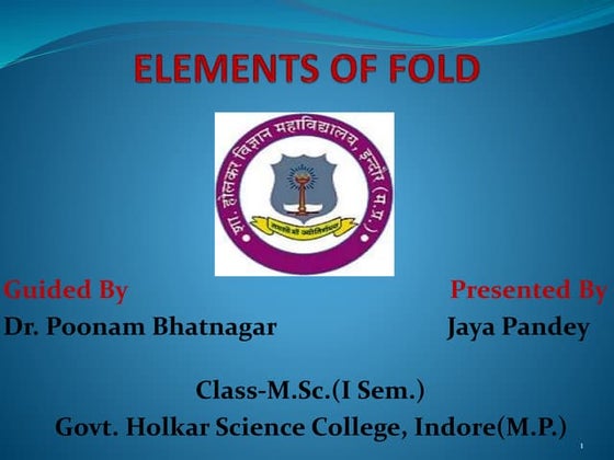 Fold, its element, classification & Mechanism | PDF | Geology | Science