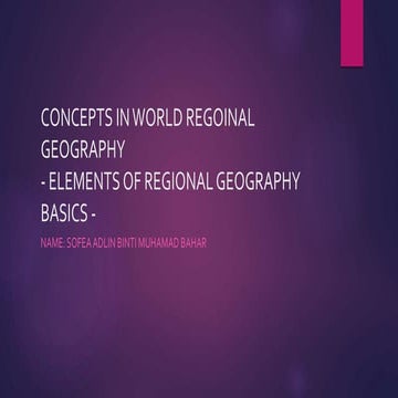 Elements of geography basics | PPTX