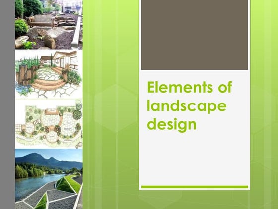 Principle of landscape design | PPT