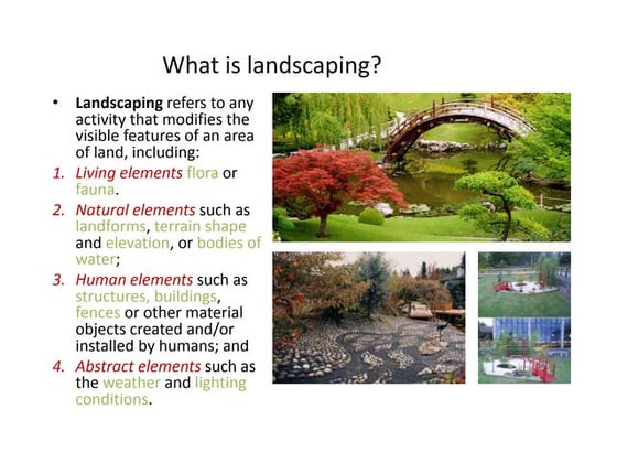 landscape- types plants-tree-shrubs | PPT
