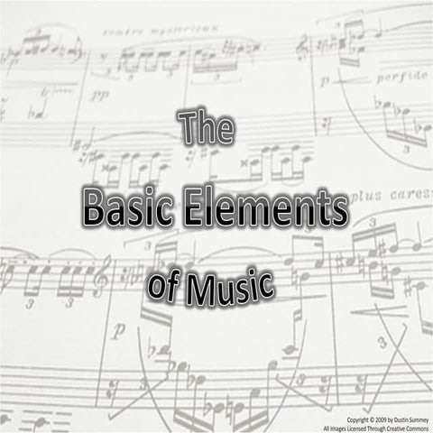 Elements of Music | PPT