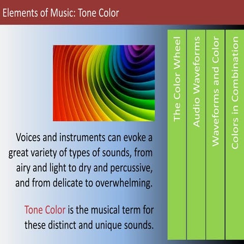 Tone Color In Music