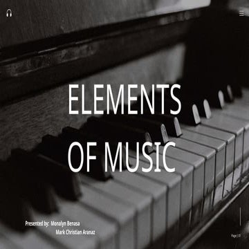Elements And Principles Of Music | PPT