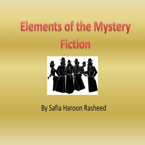 Elements of mystery fiction | PDF