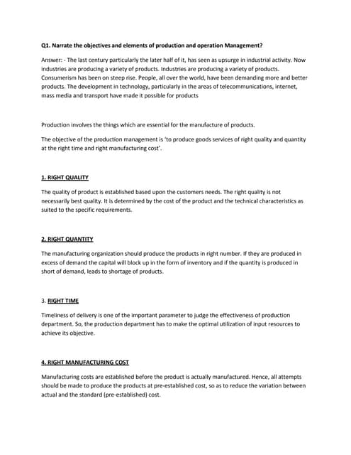 What is operations management? | PPT